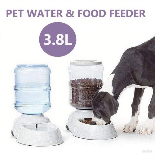 Automatic Pet Feeder Dispenser Dog Cat Auto Self Feeding Food Water ...