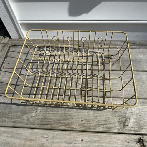 Rubbermaid Yellow Coated Wire Dish Rack Drainer 17 1/2”x14x 5 1/2 ...