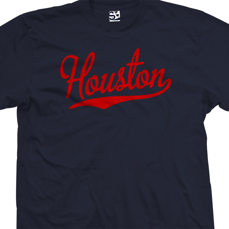 Houston Script Tail Shirt | All Star Sports Team Jersey Tee Unisex | eBay