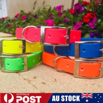 Dog Collars PVC Working Dog Kennel Waterproof Soft PVC Dog Collar S/M/L ...