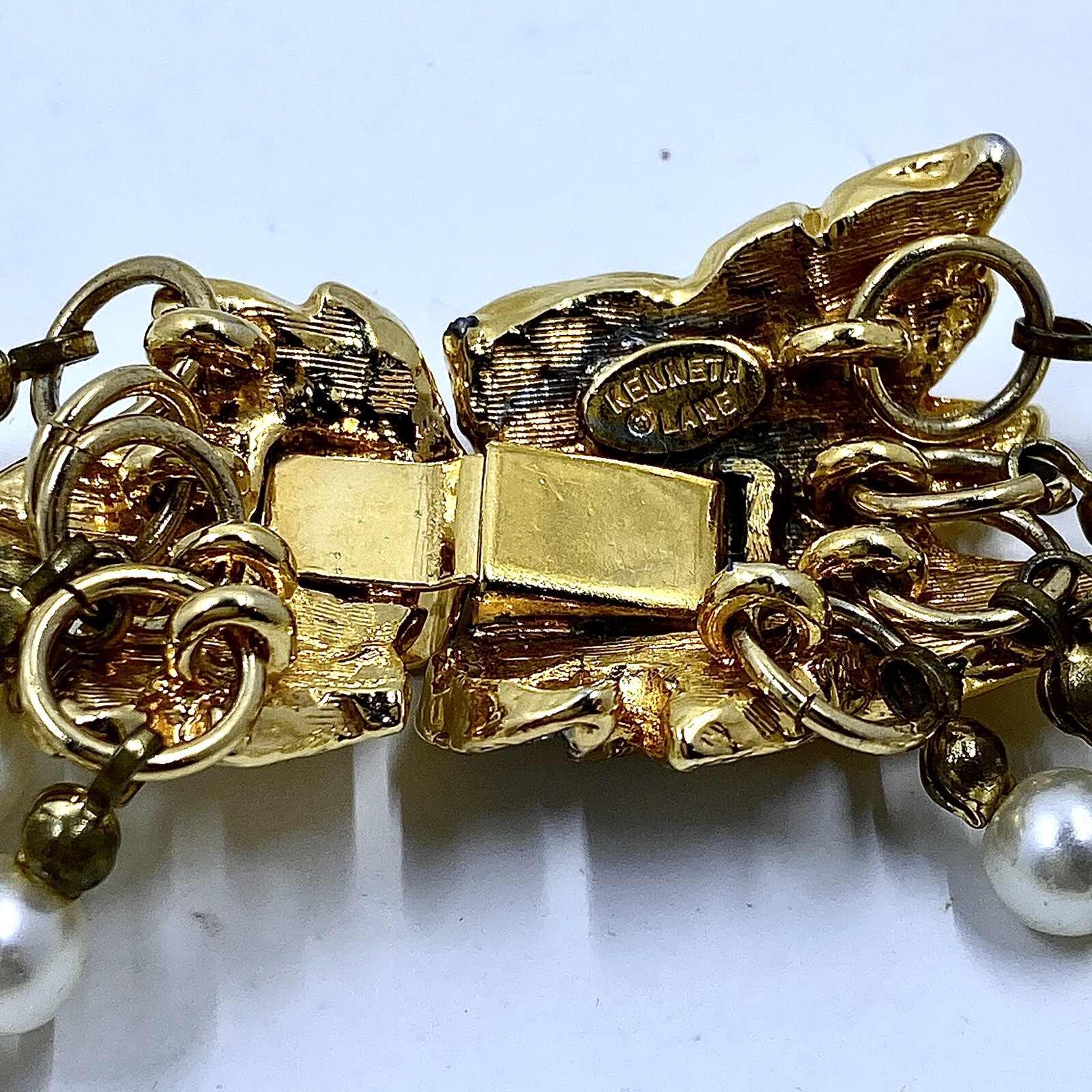 KENNETH LANE Vintage Five Strand Pearl Necklace - Gem