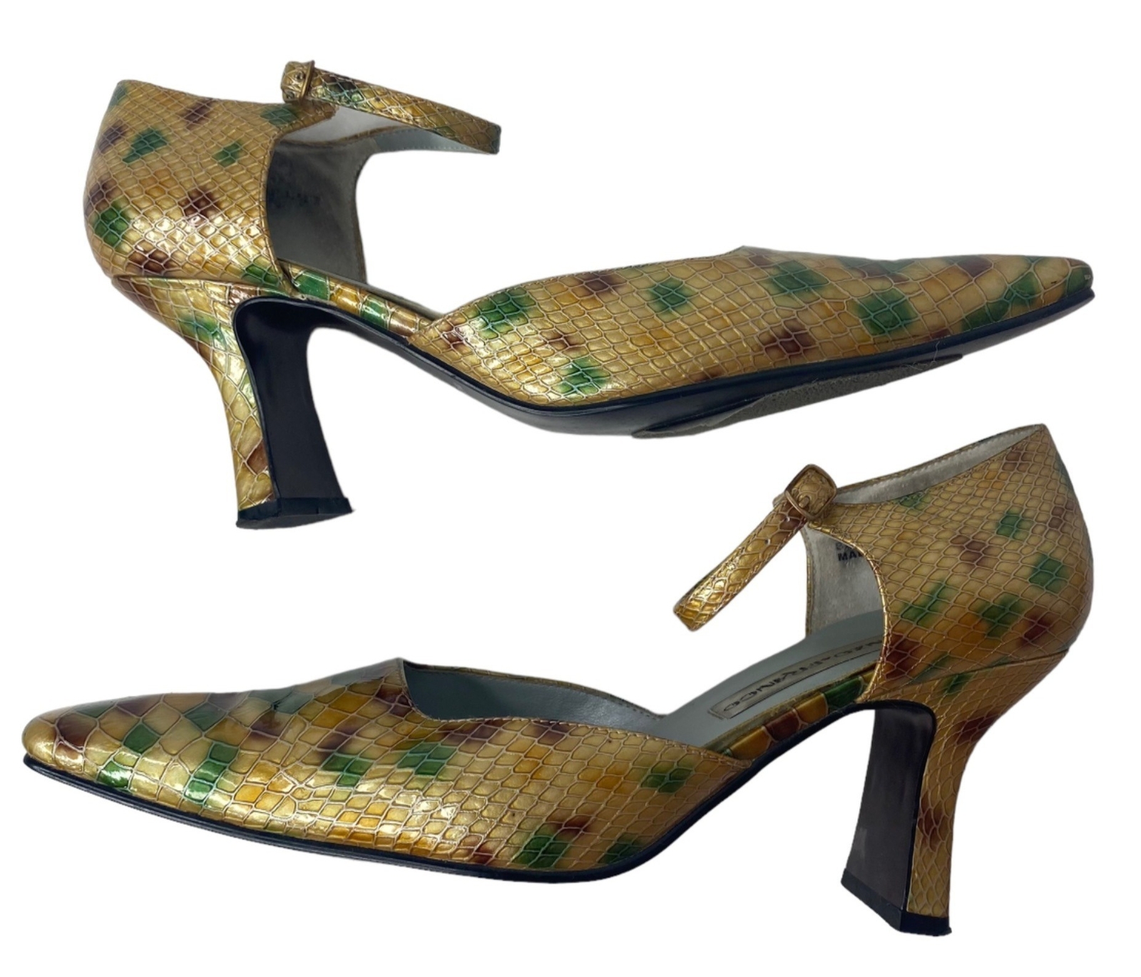 Monzo & Franco Multi Color Snake Skin Look Pointed To… - Gem