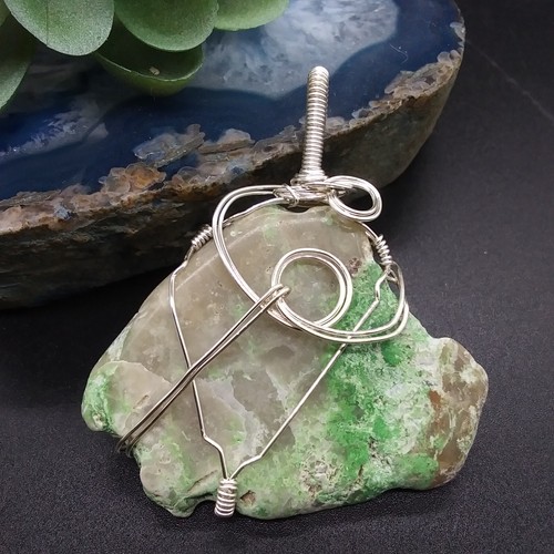 Beautiful Handmade Wire Wrapped Gemstone Pendant | eBay