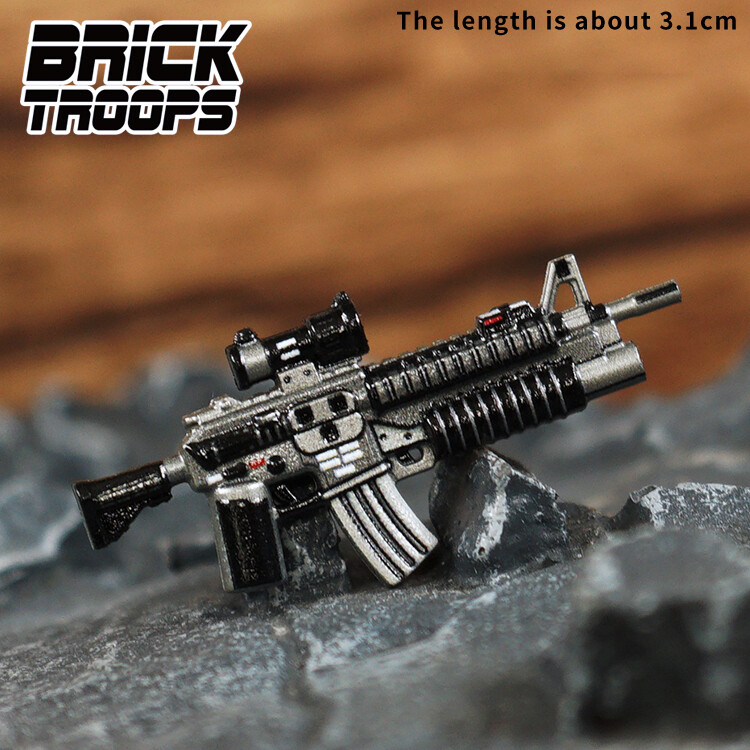 Custom M4 Rifle Variants for Minifigures -Pick Color!- NEW Brick Troops ...