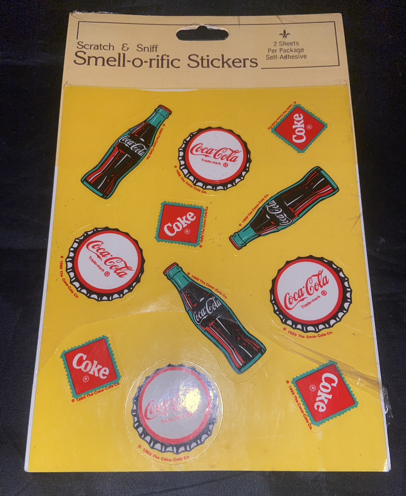 Coca-Cola Smell-o-rific Scratch and Sniff Stickers - in original ...