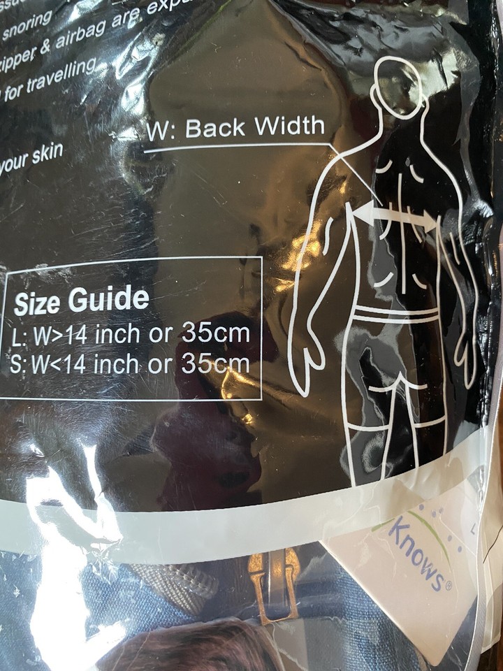 WoodyKnows Model 2023 Side-Sleeping Anti-Snoring Backpack Size Large ...