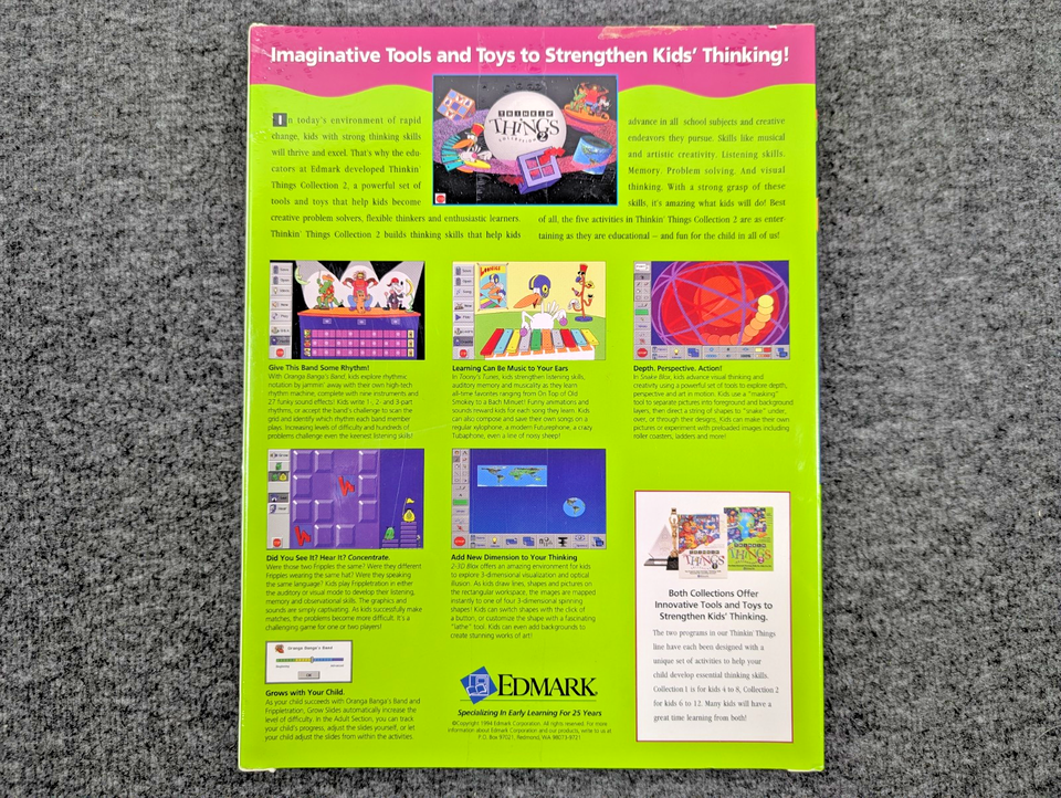 Thinkin' Things Collection 2 (Windows/Mac, 1995) Big Box, Brand New ...