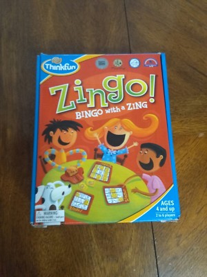 Zingo Bingo with A Zing Board Game Education Grammar Thinkfun Ages 4 ...