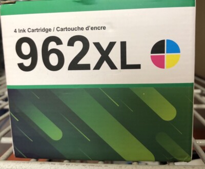 4 Pack 962XL Printer Ink For HP OfficeJet Pro 9010 9015 9016 9018 9020 ...