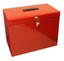 Lockable A4 Metal File Box Filing Storage inc / extra 5 Free Suspension ...