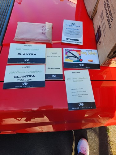 2001 HYUNDAI ELANTRA OWNERS MANUAL GUIDE BOOK SET WITH CASE OEM | eBay