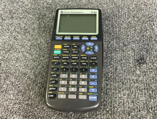 Texas Instrument TI-83 Graphing Calculator Handheld Battery-Powered ...