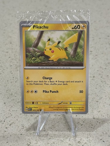 Pikachu 025/165 - Pokemon Together-Stamped-Pokémon Center Promo ...