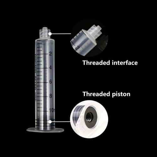 10PCS 3/5ml Syringe No Push Rod Threaded Needle Tubes for Hydrolifting ...