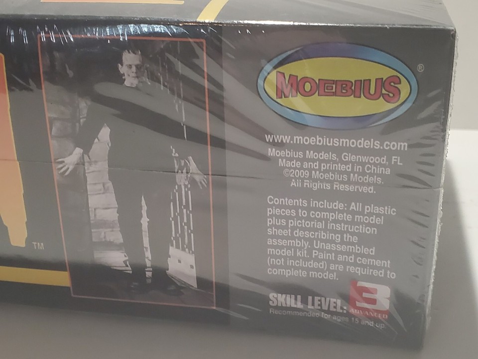 Moebius 2009 Frankenstein 1:8 Scale New Sealed Plastic Model Kit #909 ...