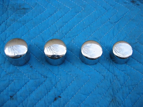 HARLEY FRONT AXEL CAPS 2 PANHEAD OR SHOVELHEAD AND 2 LATER MODELS | eBay