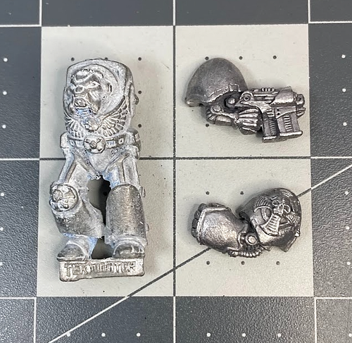 Rogue Trader 40K SPACE MARINE TERMINATOR POWER FIST #2 metal GW 1989 ...