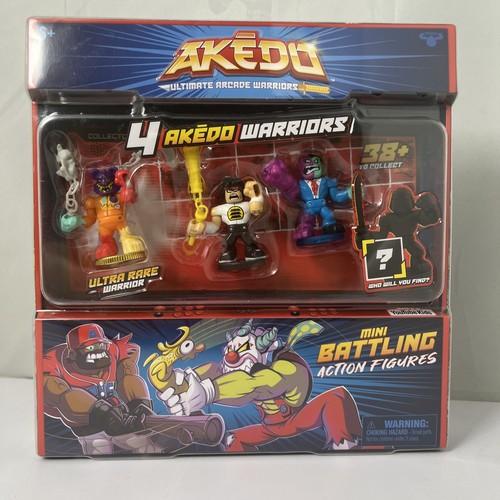Akedo Ultimate Arcade Warriors Warrior Collector 4 -pack Set Ultra Rare ...