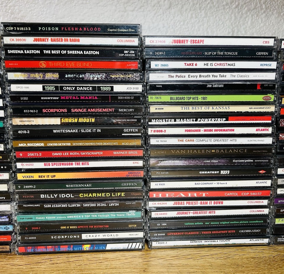 Lot Of (103) Hard Rock, Hair Bands, Classic Rock & Pop CDs | eBay