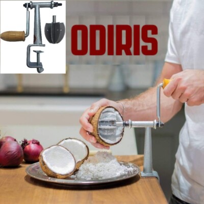ODIRIS Coconut Grater with Stainless Steel Blades/scraper shredder ...