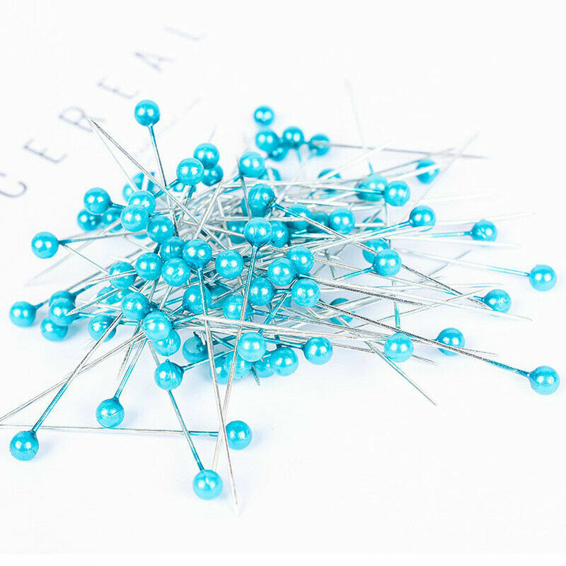 800pcs Portable DIY Sewing Locating Straight Pearl Headed Pins Needles ...