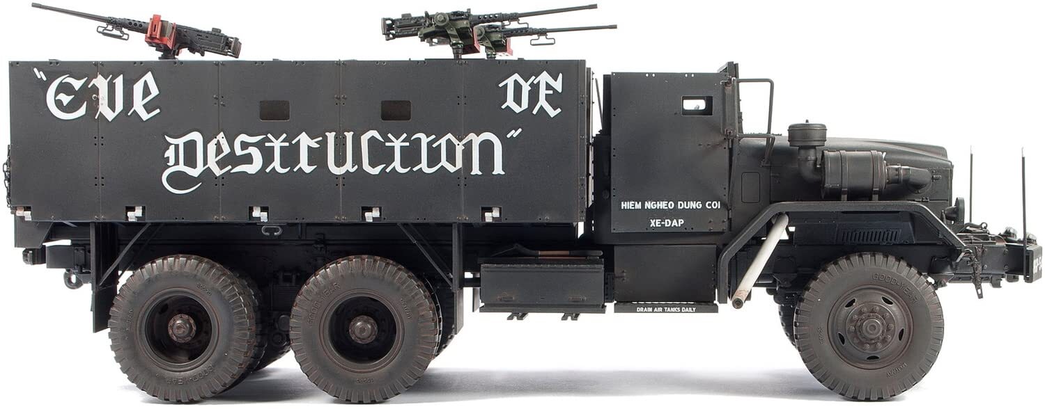 1/35 Vietnam War US Army M54A2 5t Gun Truck Plastic Model Kit AFV Club ...