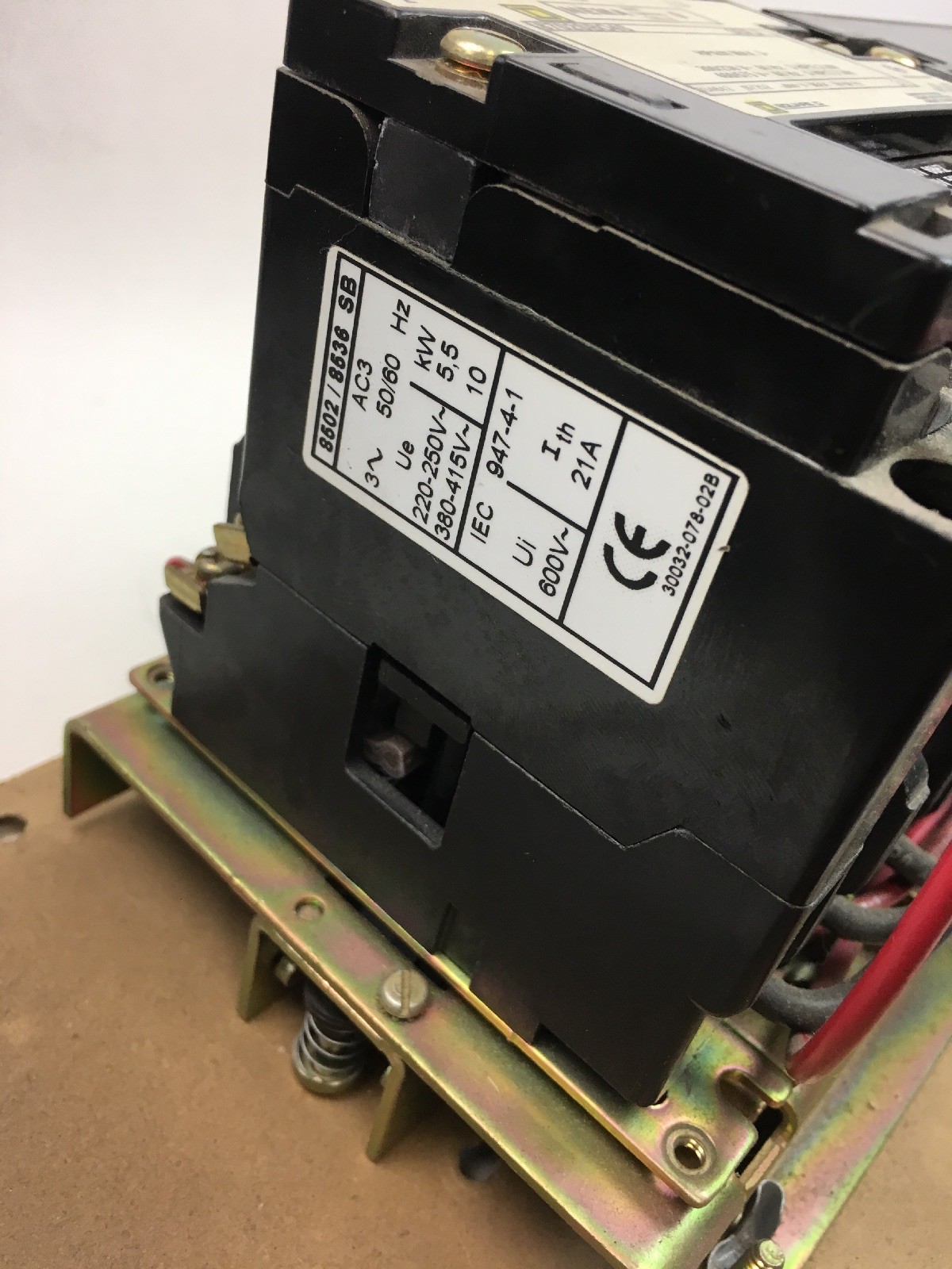 SQUARE D 8502 / 8536 REVERSING CONTACTOR 8702SBO4S 120VAC | eBay