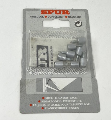 SPUR Shelf Locator Pins Pack Of 8 for Wood & Particle Board Shelves ...
