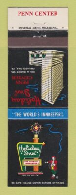 Matchbook Cover - Holiday Inn Penn Center Philadelphia PA | eBay