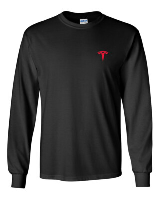 Tesla Fashion Men Women Long Sleeve Adult T-shirt Cotton NEW | eBay
