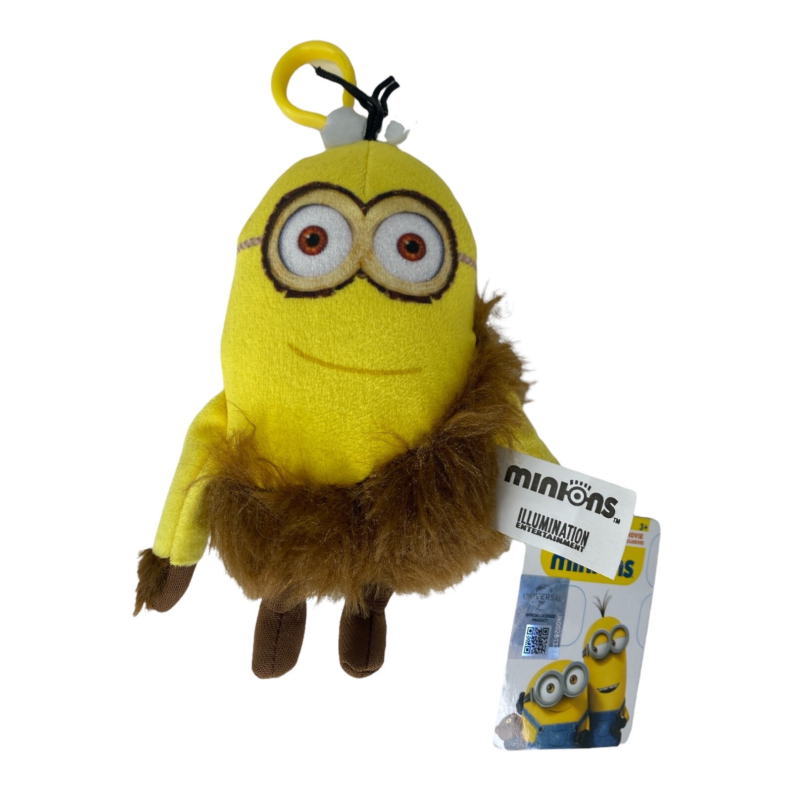 Despicable Me Minions Movie Caveman Minion Plush Clip On Keychain | eBay