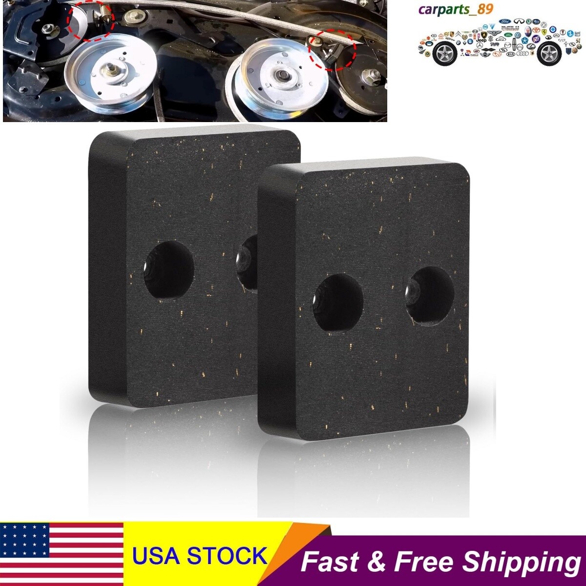 2 Pack Deck Brake Pad Kit 761-05007 For Cub Cadet XT1-LT42, XT1-LT42 C ...