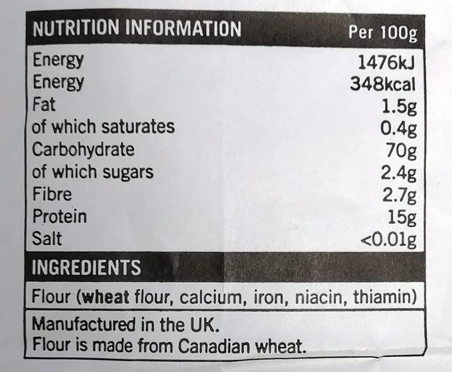 Marriages Canadian VERY Strong White Bread Flour, 1.5kg (Pack of 10) | eBay