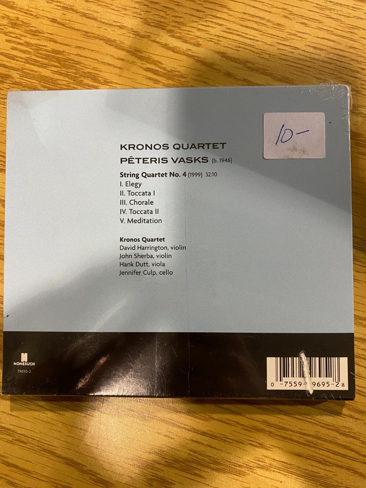 Kronos Quartet, Peteris Vasks: String Quartet #4. CD. 1999 | eBay