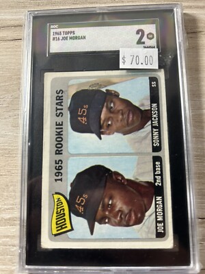 SGC 2 1965 Topps #16 Joe Morgan Houston Colt 45s Rookie Stars HOF | eBay