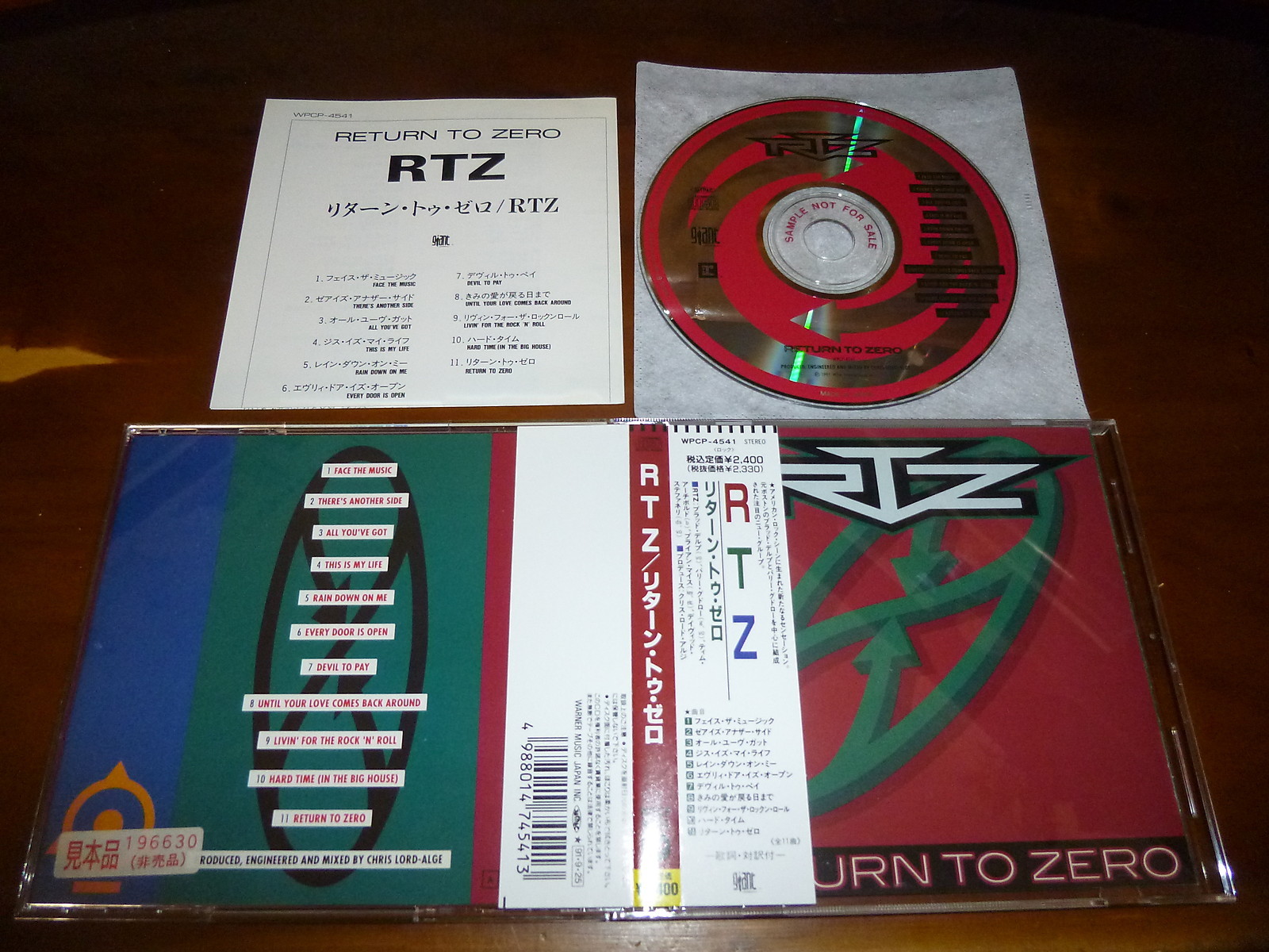 RTZ / Return To Zero JAPAN Boston WPCP-4541 1ST PRESS!!!!! *M | eBay