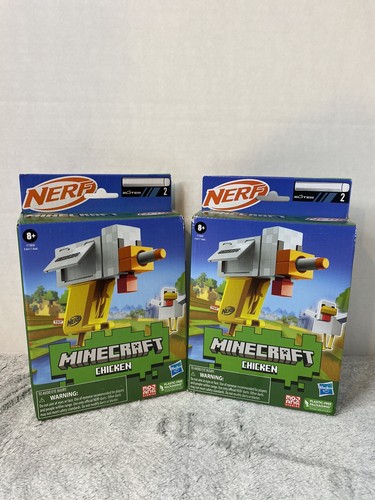 Minecraft Nerf Gun Chicken Mini Blaster *BRAND NEW* Lot Of 2 | eBay