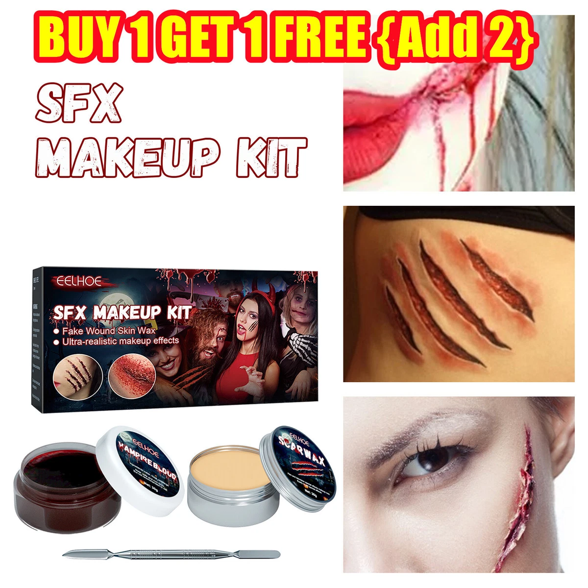 Burn Scar Makeup Kit | Saubhaya Makeup