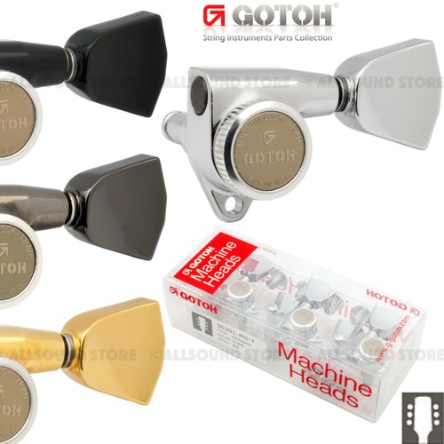 GOTOH SG301-MGT-04 Magnum Lock Locking Tuners 3x3 w Metal Keystone ...