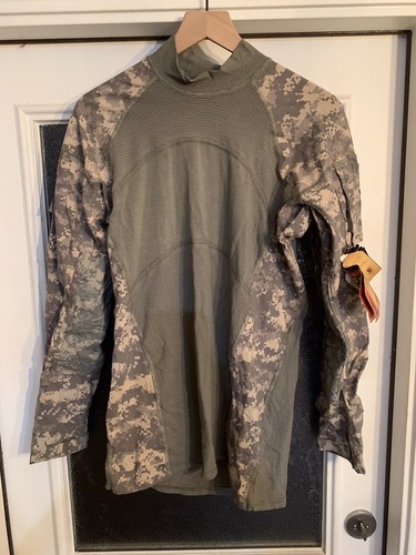Massif US Army Combat Shirt Mens Large Camo Flame Resistant Pullover ...