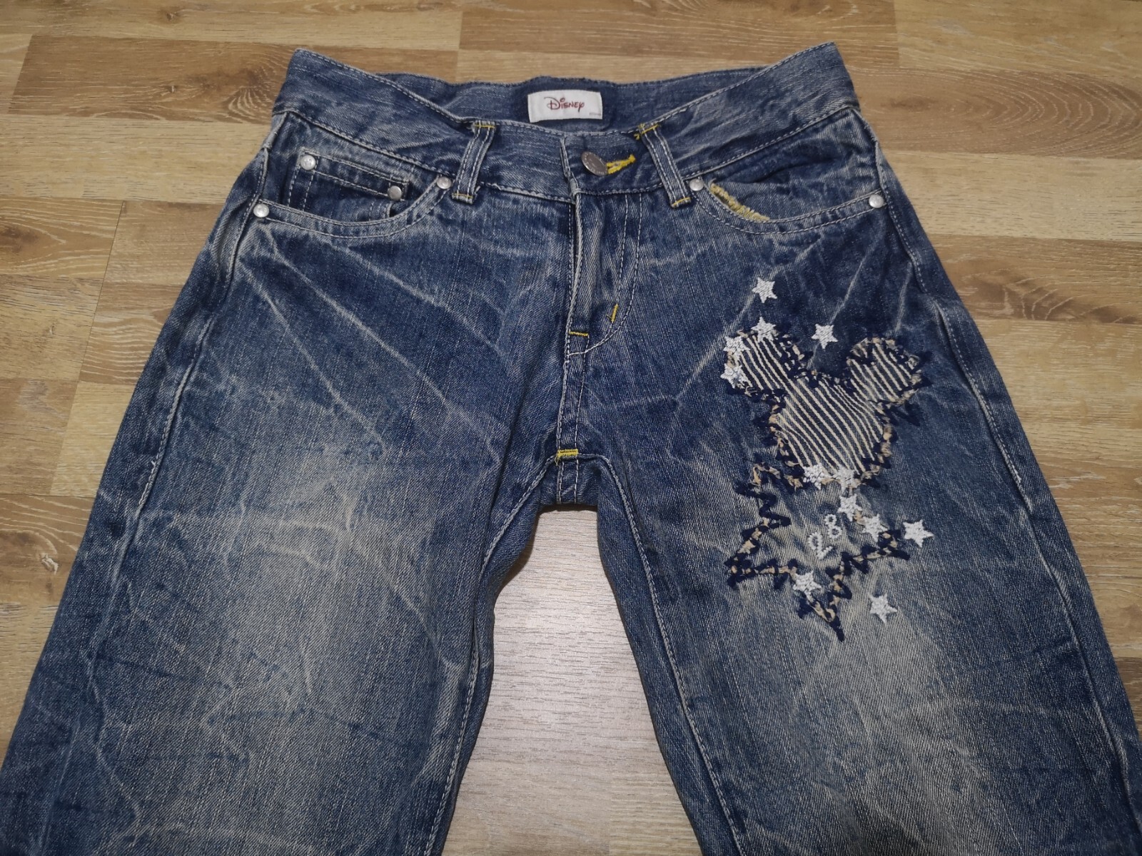 Distressed Vintage Disney Mickey Mouse Embroidery Sas… - Gem