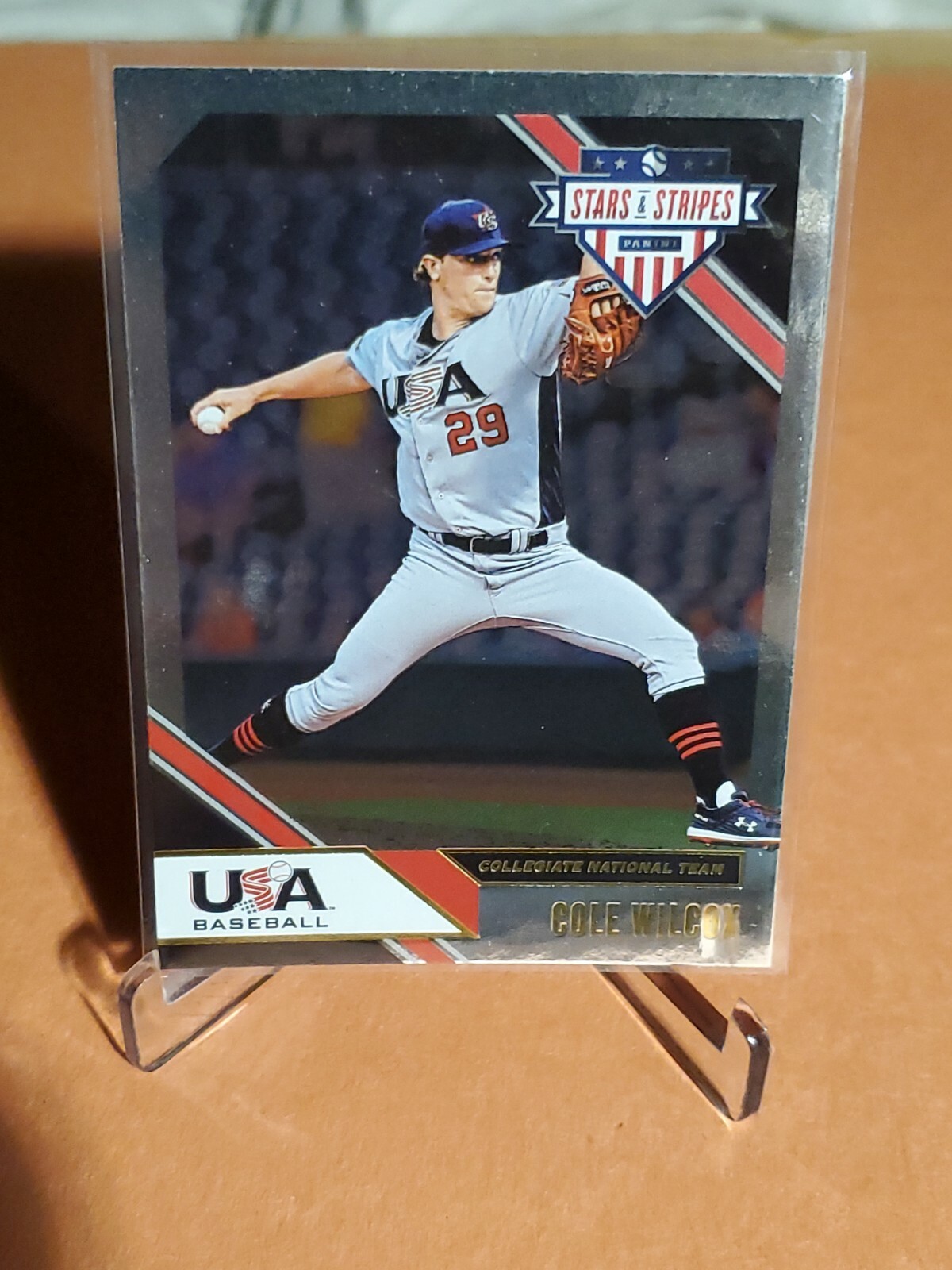 2020 Panini USA Baseball Stars & Stripes Longevity Cole Wilcox #10 | eBay