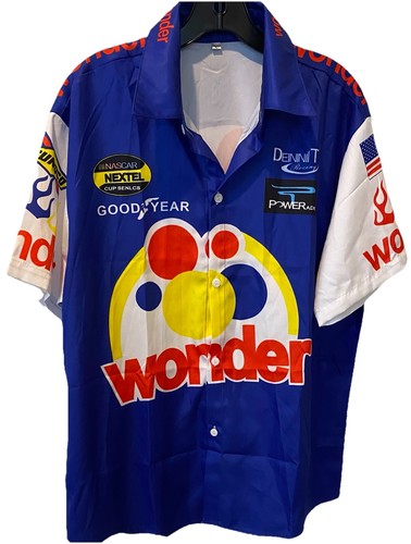 Ricky Bobby Nascar Wonder Bread Talladega Nights Crew Racing Shirt Sz ...