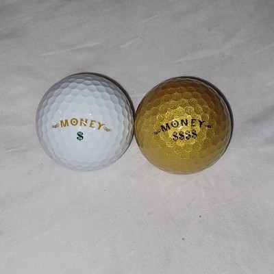 SLAZENGER $$MONEY$$ GOLF BALLS 2ct. Gold And White | eBay