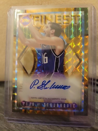 23-24 Topps Finest Flashback Peja Stojakovic Autograph Gold /50 | eBay