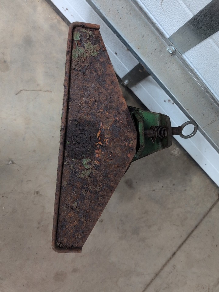 John Deere 110 112 Round Fender Snow Plow Plate 42 Snow Plow | eBay