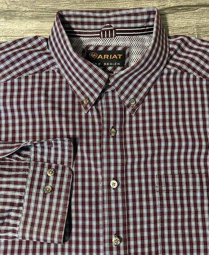 Ariat Pro Series Men’s Long Sleeve Button Down Shirt, 2XL, NWOT | eBay
