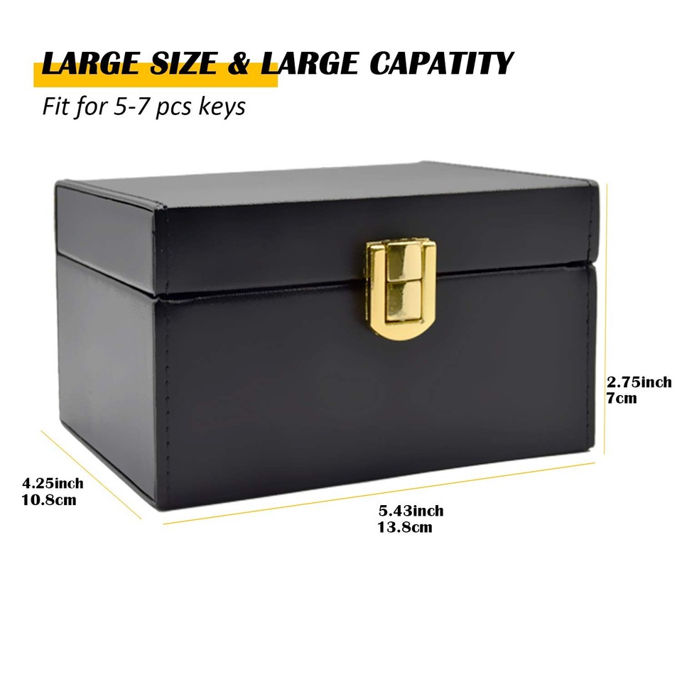 Key Fob Protector Leather Signal Blocker Box Anti Theft Car Key Box | eBay