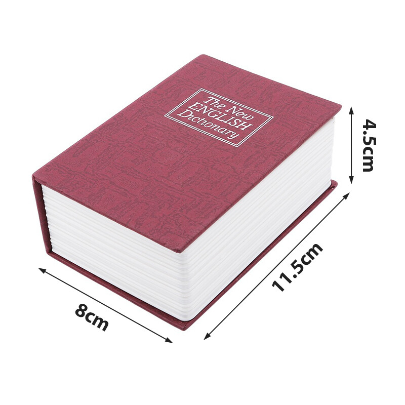 Dictionary Mini Safe Box Book Money Hidden Secret Security Safe Lock ...