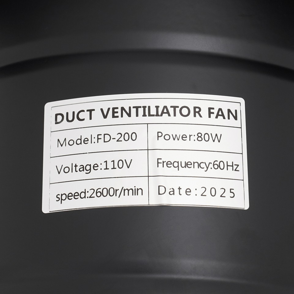 80W 500CFM Exhaust Fan Ventilation Fan Wall-mounted Exhaust Fan W/Mesh ...